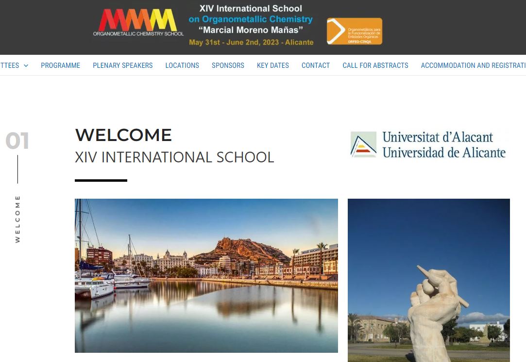 XIV International School on Organometallic Chemistry Marcial Moreno ...