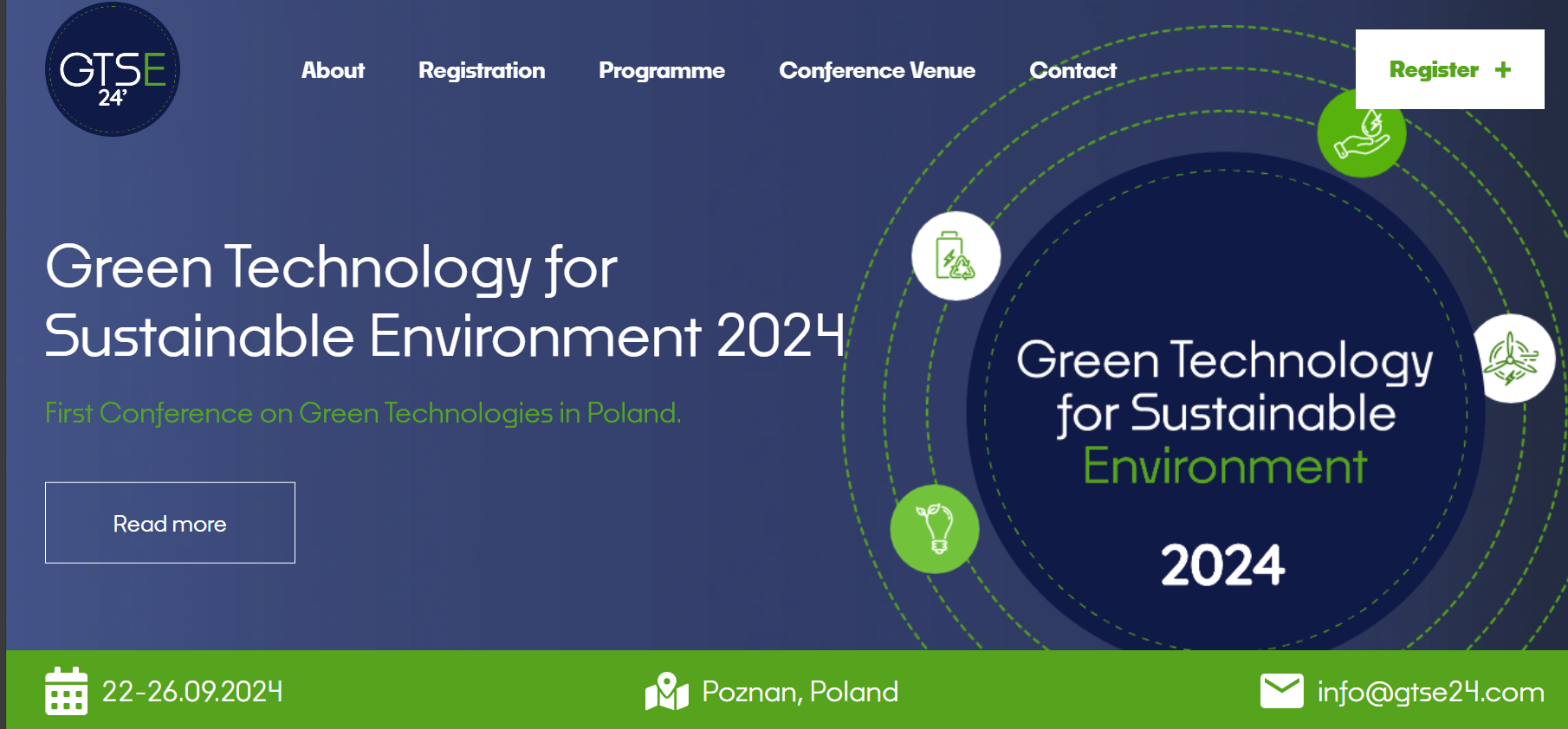Green Technology for Sustainable Environment 2024 (GTSE24) - EuChemS